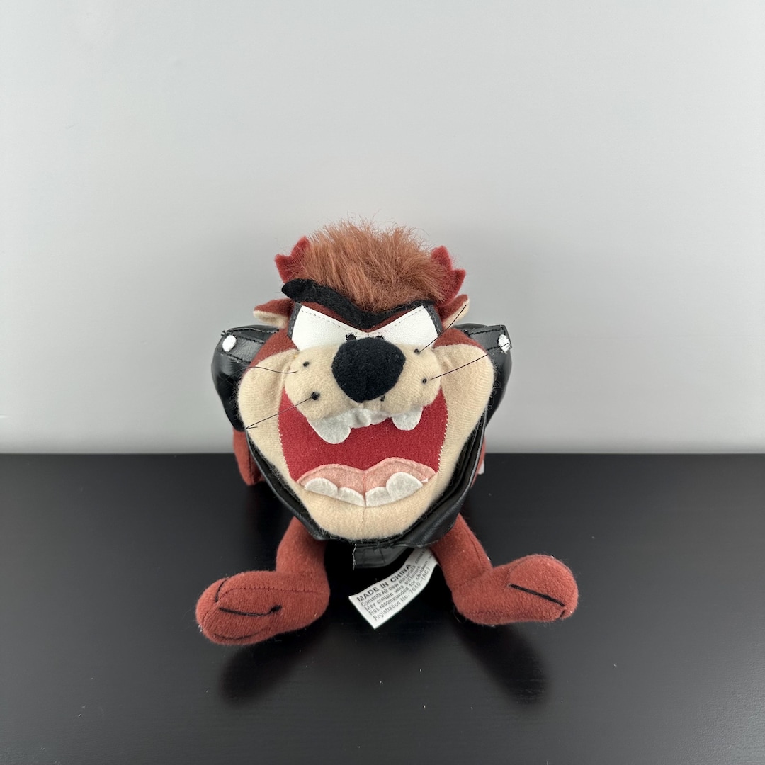 Vintage ACE Novelty Looney Tunes Taz Tasmanian Devil Black Motorcycle ...
