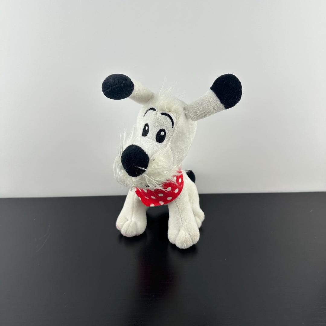 Idefix Dog Asterix Obelix Plush Realistic White Stuffed Animal Plush ...