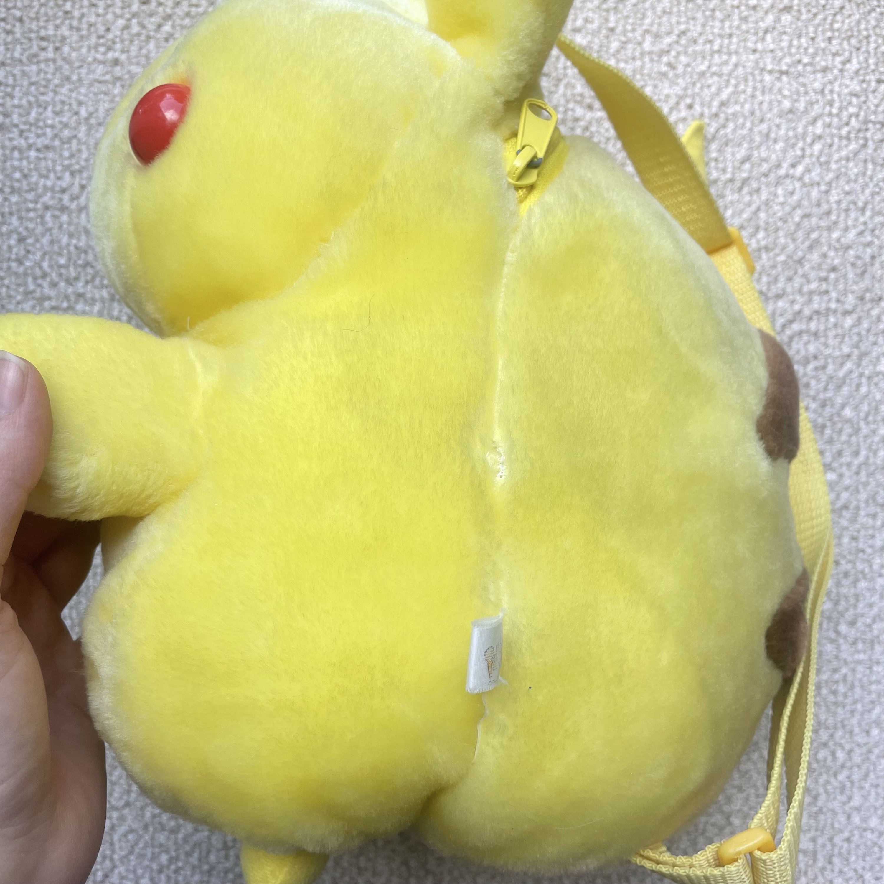 Vintage 90s Pokemon Fat Pikachu Plush Backpack read 9-10 Stuffed Animal ...