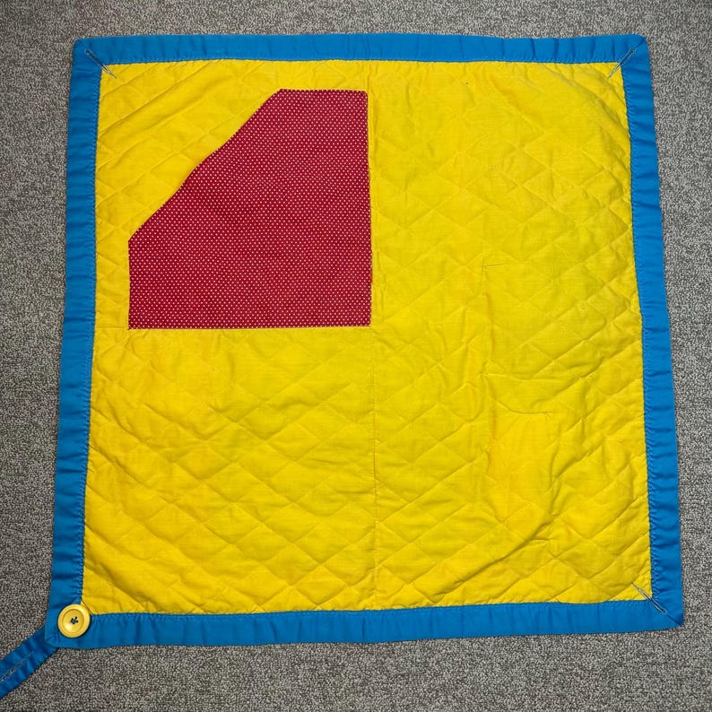 Vintage 1985 Playskool Fold N Go Baby Play Mat Activity Quilt Blanket ...