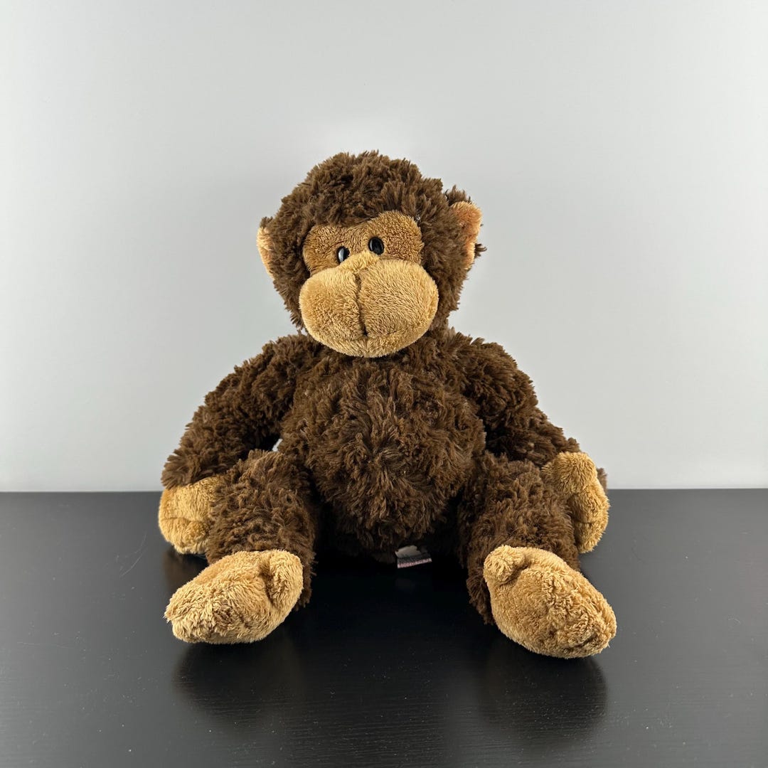TY Classic Bungle the Brown Monkey Plush Stuffed Animal Beanie Vintage ...