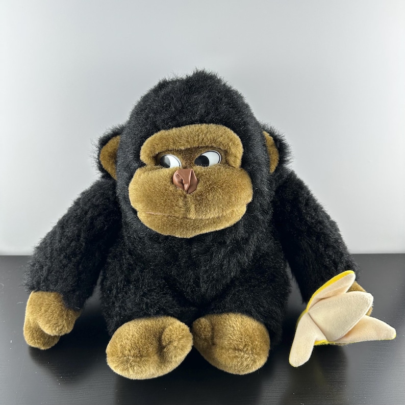 Vintage Gorilla Monkey Ape Plush Stuffed Animal Best Made Toys 11 ...