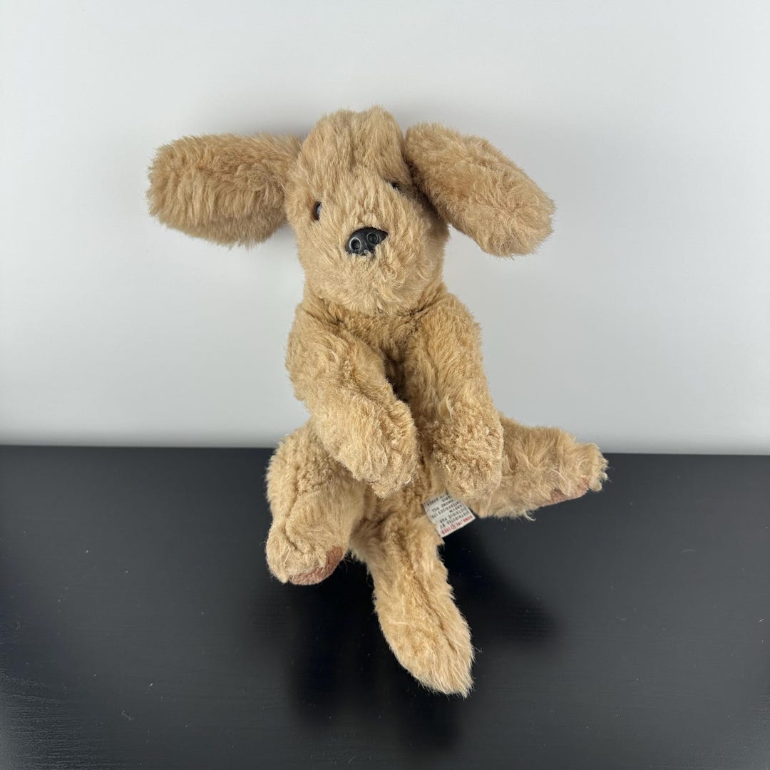 Vintage 1985 Gund Muttsy Plush Puppy Dog Tan Stuffed Animal Lovey 10 ...
