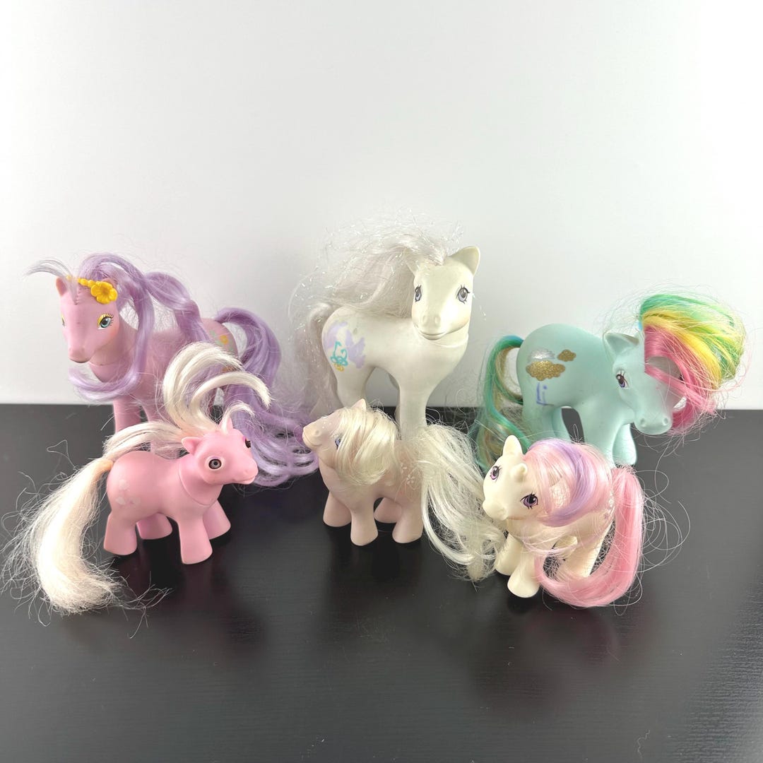 My Little Pony LOT of 6 Vintage G1 Ponies (used) MLP 80s - Etsy