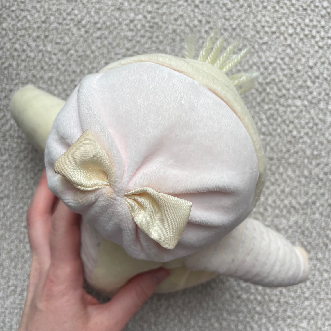 Russ Berrie ABC Bridget Doll Vintage 90s Yellow Plush Stuffed Animal 12 ...