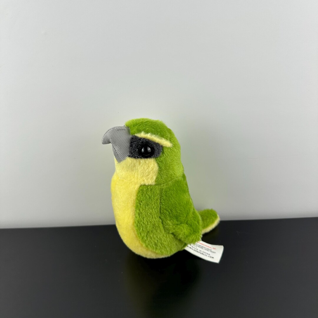 Wild Republic K&M Maui Parrotbill (kiwikiu) Plush Bird Toy Stuffed ...
