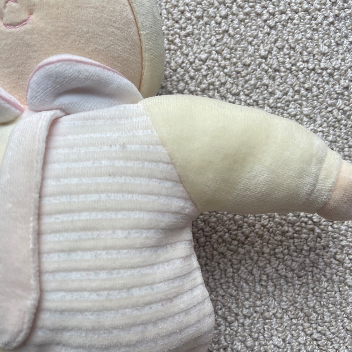 Russ Berrie ABC Bridget Doll Vintage 90s Yellow Plush Stuffed Animal 12 ...