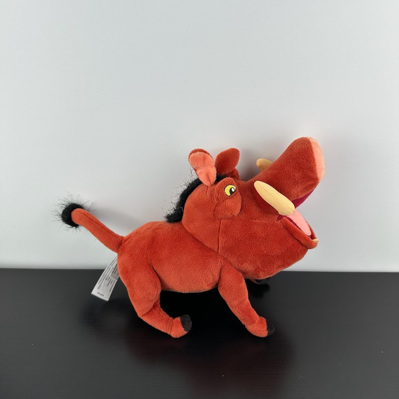 Disney Lion King Pumbaa Warthog 9” Red Brown Wild Pig Hog Pumba Plush ...
