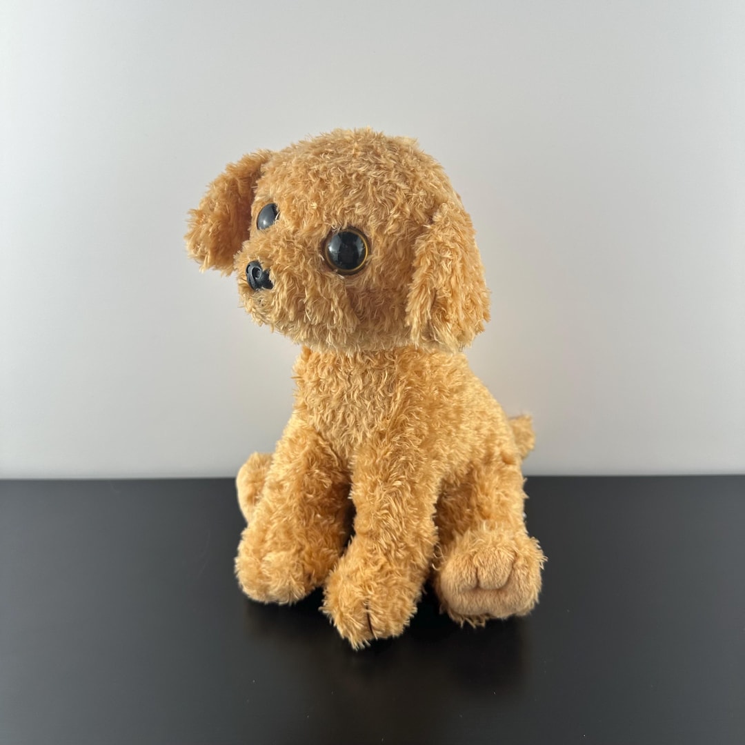 TY Classic Plush Luke Brown Tan Dog Stuffed Animal Plush Toy 9" Medium ...
