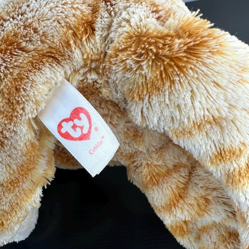 TY Classic Cobbler Cat Plush Orange Striped Tabby Stuffed Animal Plush ...