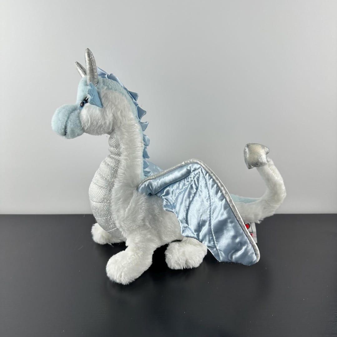 Ganz Webkinz White Ice Dragon Plush Stuffed Animal Toy HM396 Vintage ...