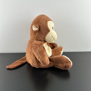 Vintage TY Pluffies Collection Dangles the Brown Monkey 10” RARE Plush ...