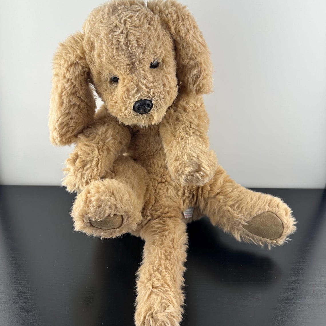 Vintage 1985 Gund Muttsy Plush Puppy Dog Tan Stuffed Animal Lovey HTF ...