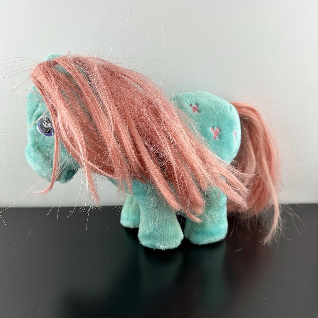MLP My Little Pony Hasbro Softies Vintage 1980s - Bowtie Pink and Blue ...