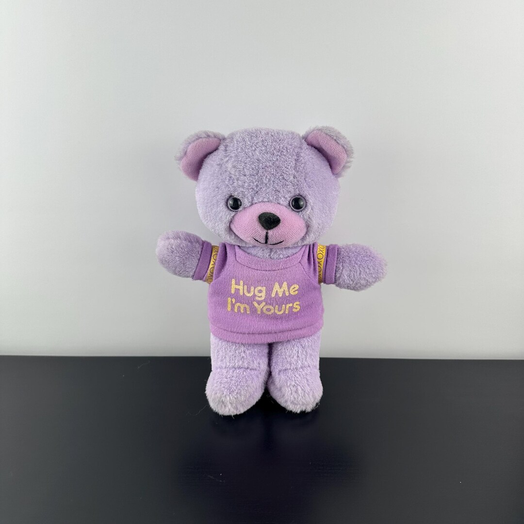 Vintage Applause 1986 Purple Teddy Bear “hug Me I’m Yours” T-shirt ...