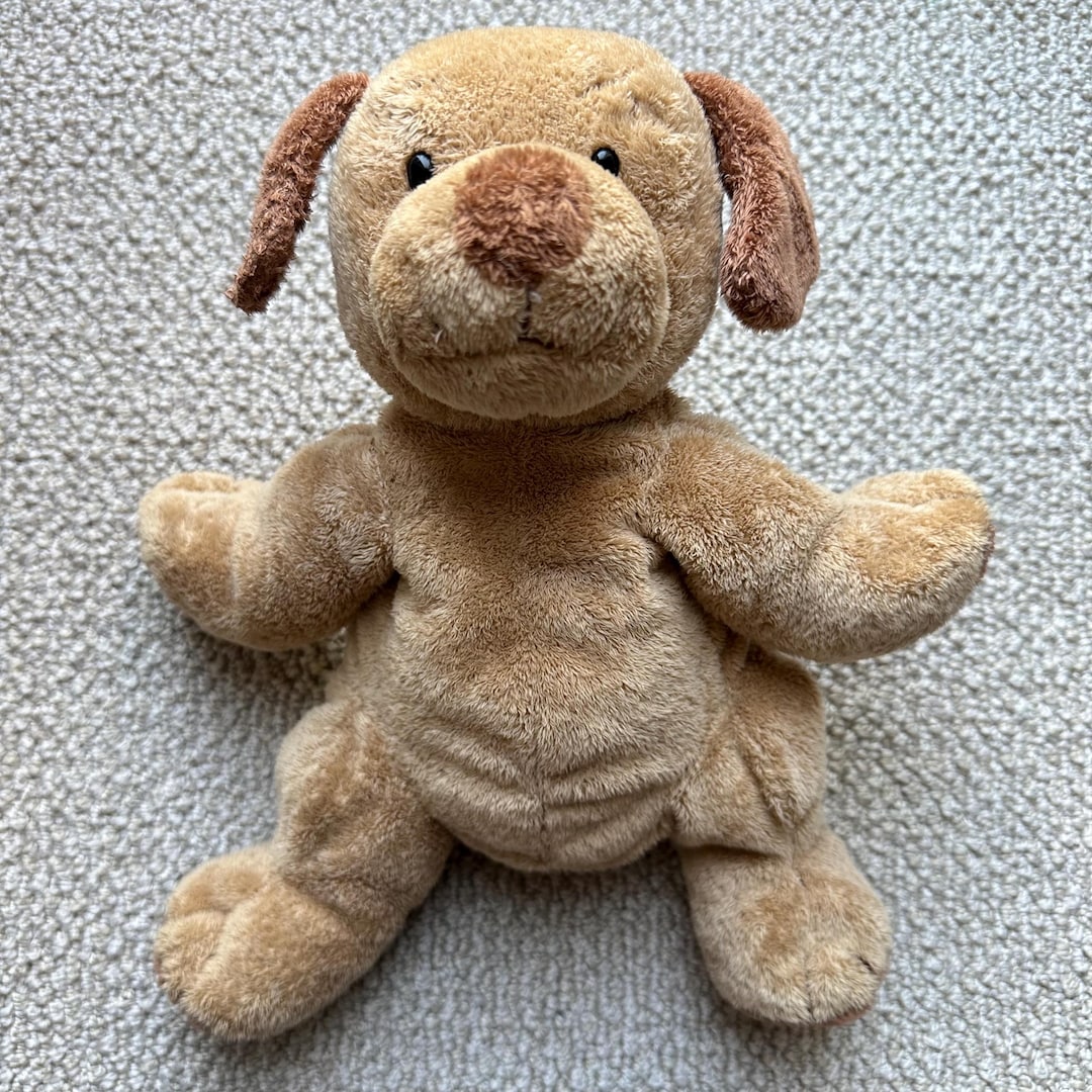 TY Pluffies PUPPERS Vintage Puppy Dog Plush Baby Lovey 2003 Brown ...
