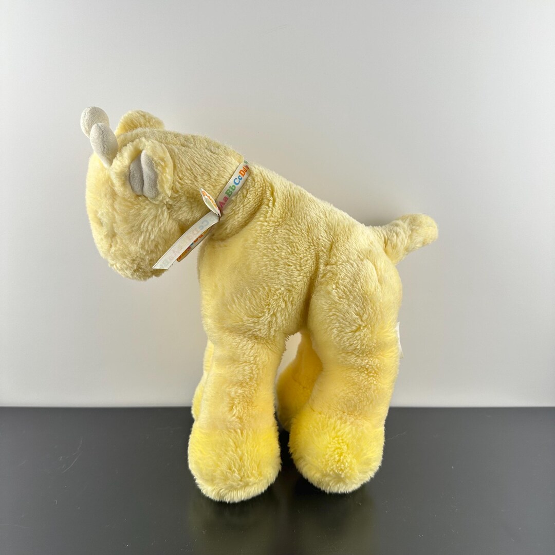 BABY GANZ Vintage 1999 Plush Giraffe Pastel Yellow Stuffed Animal ABC ...