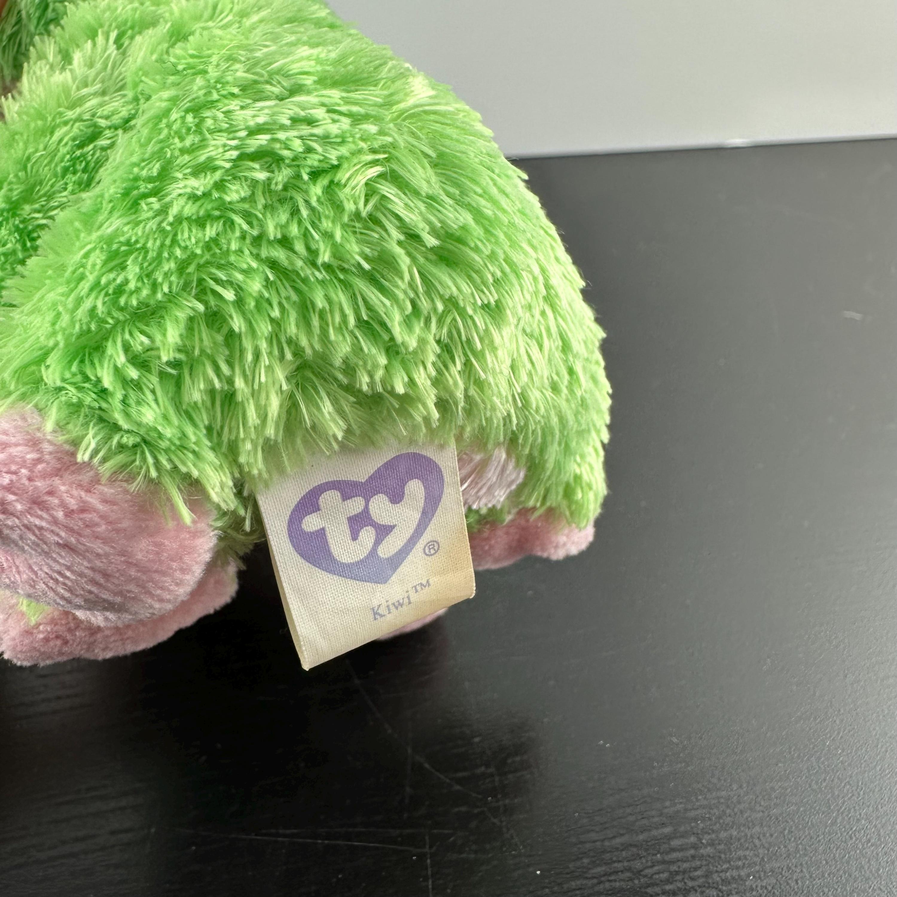TY Beanie Boo KIWI the Green and Pink Frog 6 Rare Early Vintage ...