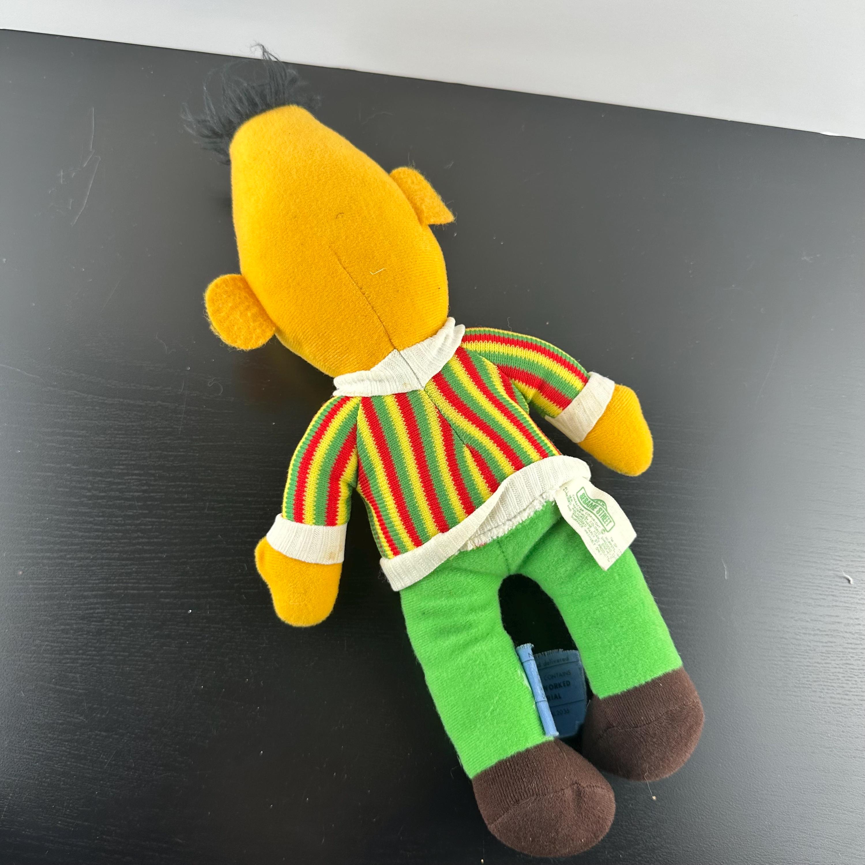 Vintage Sesame Street BERT Plush Toy Original Stuffed Animal Plush Toy ...