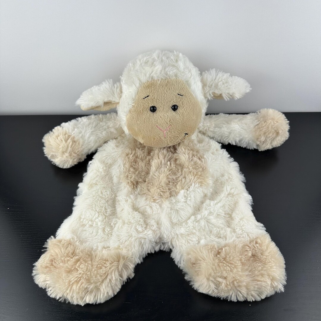 Baby Ganz Sleepy Sheep Flat-a-pat Lamb Ultra Soft Plush Security ...