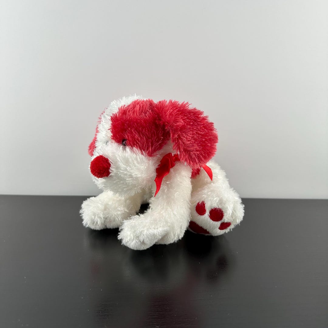 Ganz Heritage Bellbottom Red and White Dog HV6422 Vintage 8” RARE Plush ...
