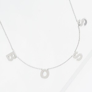 Boss Letter Chain Necklace Gold Boss Letter Pendant Necklace - Etsy