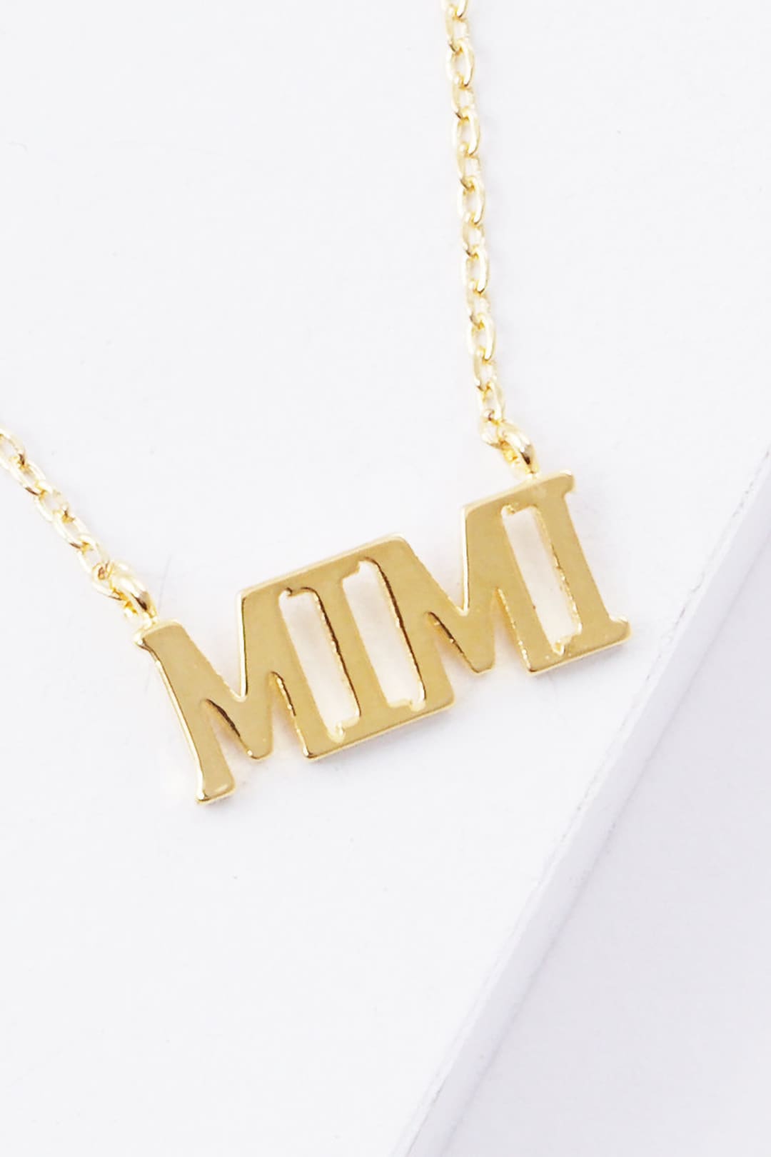 Mimi Gold Necklace Grandma Necklace Mothers Day Jewelry for Mimi Nana ...