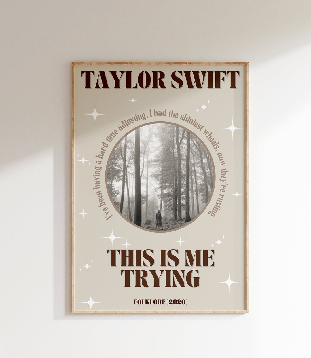 Taylor Swift 'this is Me Trying' Poster Digital Download Instant ...
