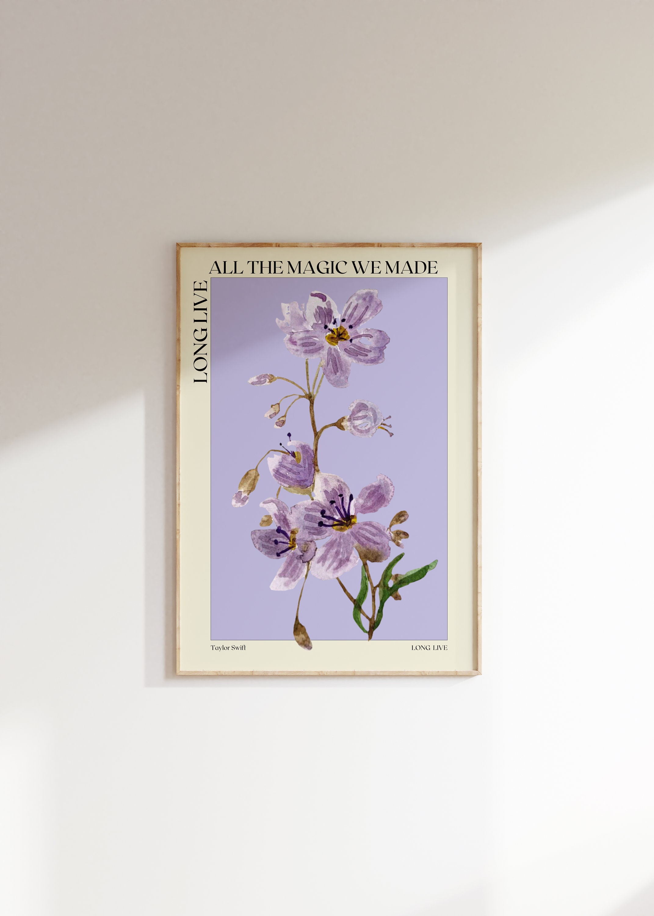 Taylor Swift 'long Live' Poster Digital Download long Live All the ...