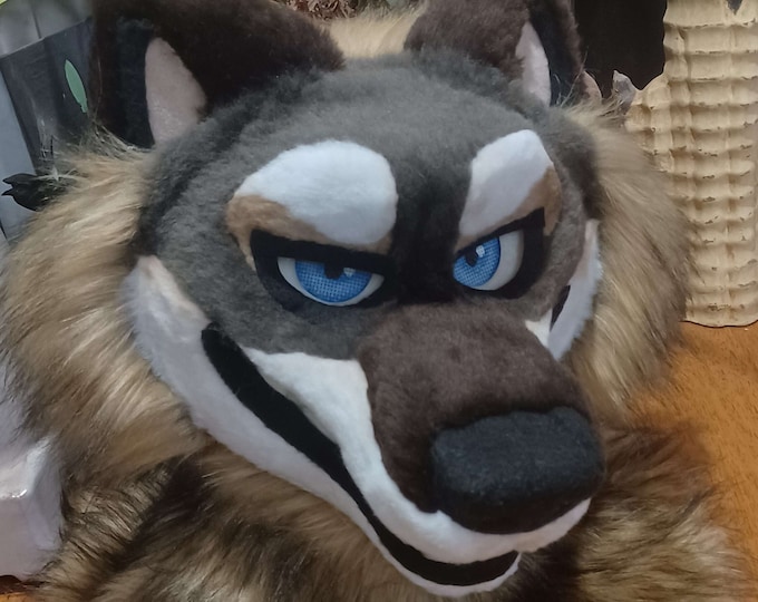 Timberwolf Fursuit Head - Etsy