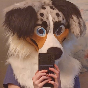Australian Shepherd Fursuit Head - Etsy