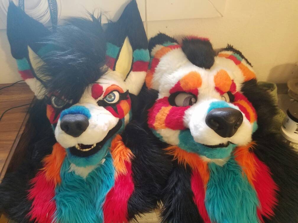 Mixed Candy Fursuits Husky Rainbow