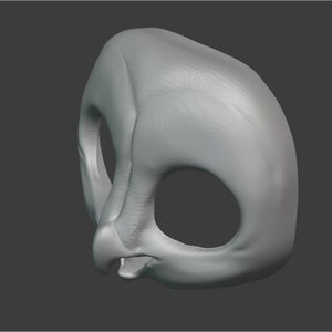 2-pack Barn Owl Fursuit Base STL HOLLOW - Etsy