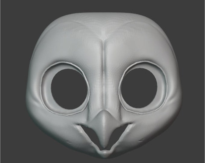 2-pack Barn Owl Fursuit Base STL HOLLOW - Etsy