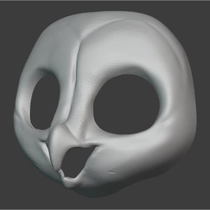 2-pack Barn Owl Fursuit Base STL HOLLOW - Etsy