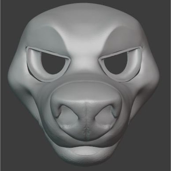 Fursuit Head Canine Stl - Etsy