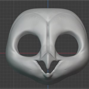 2-pack Barn Owl Fursuit Base STL HOLLOW - Etsy