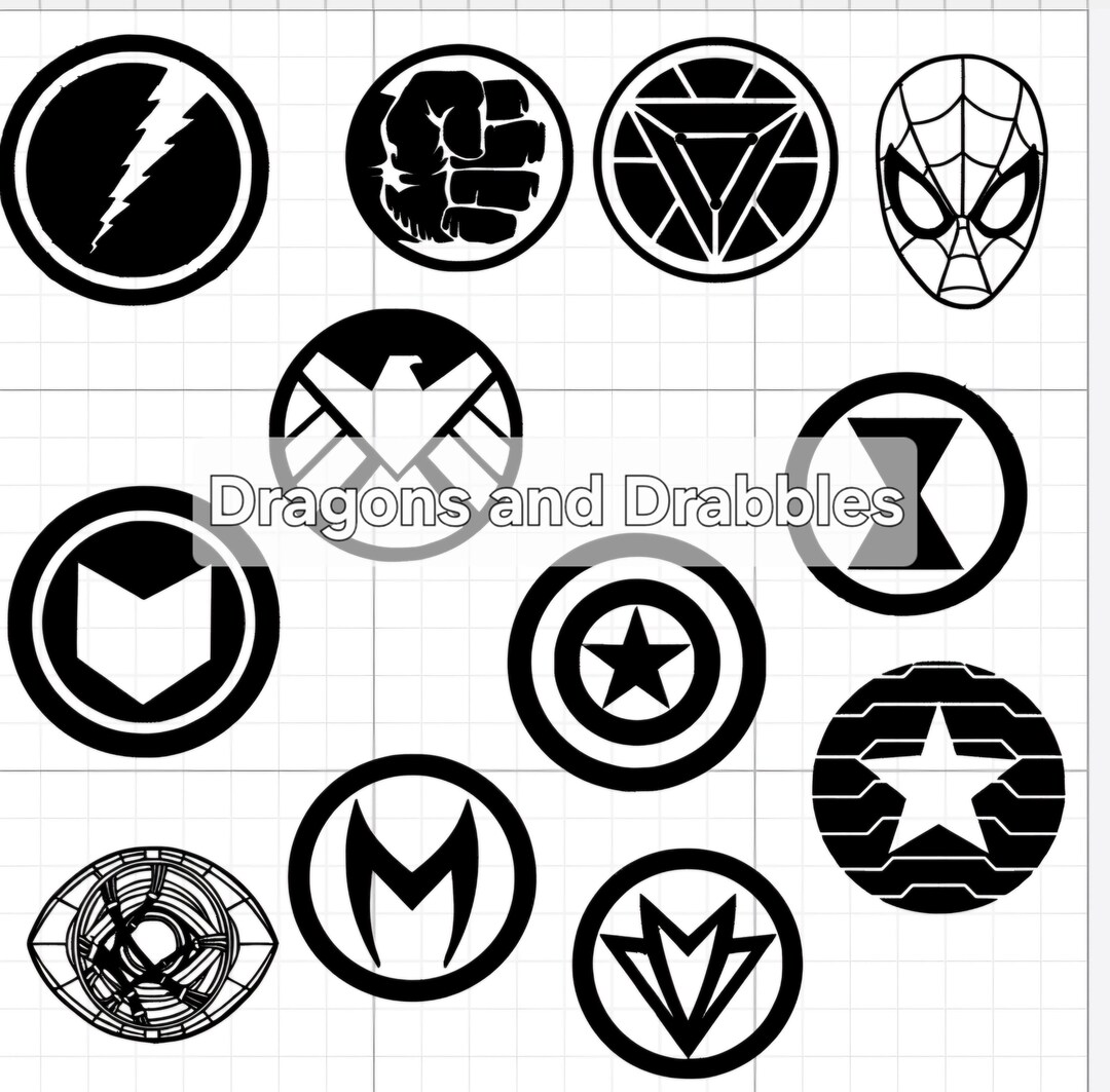 Super Hero Inspired Vinyl Decals - Etsy
