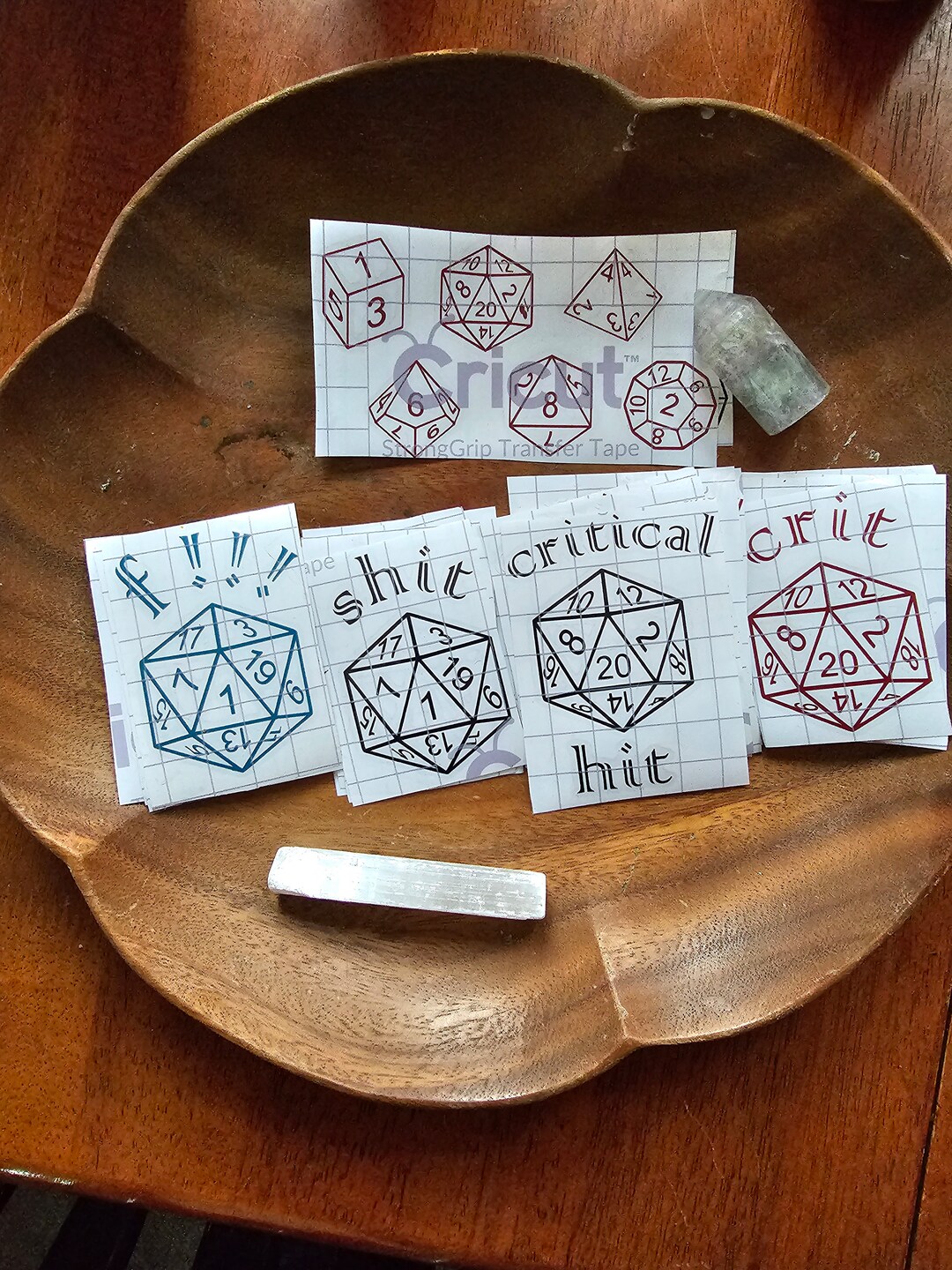 Vinyl TTRPG Dice Themed Decals - Etsy