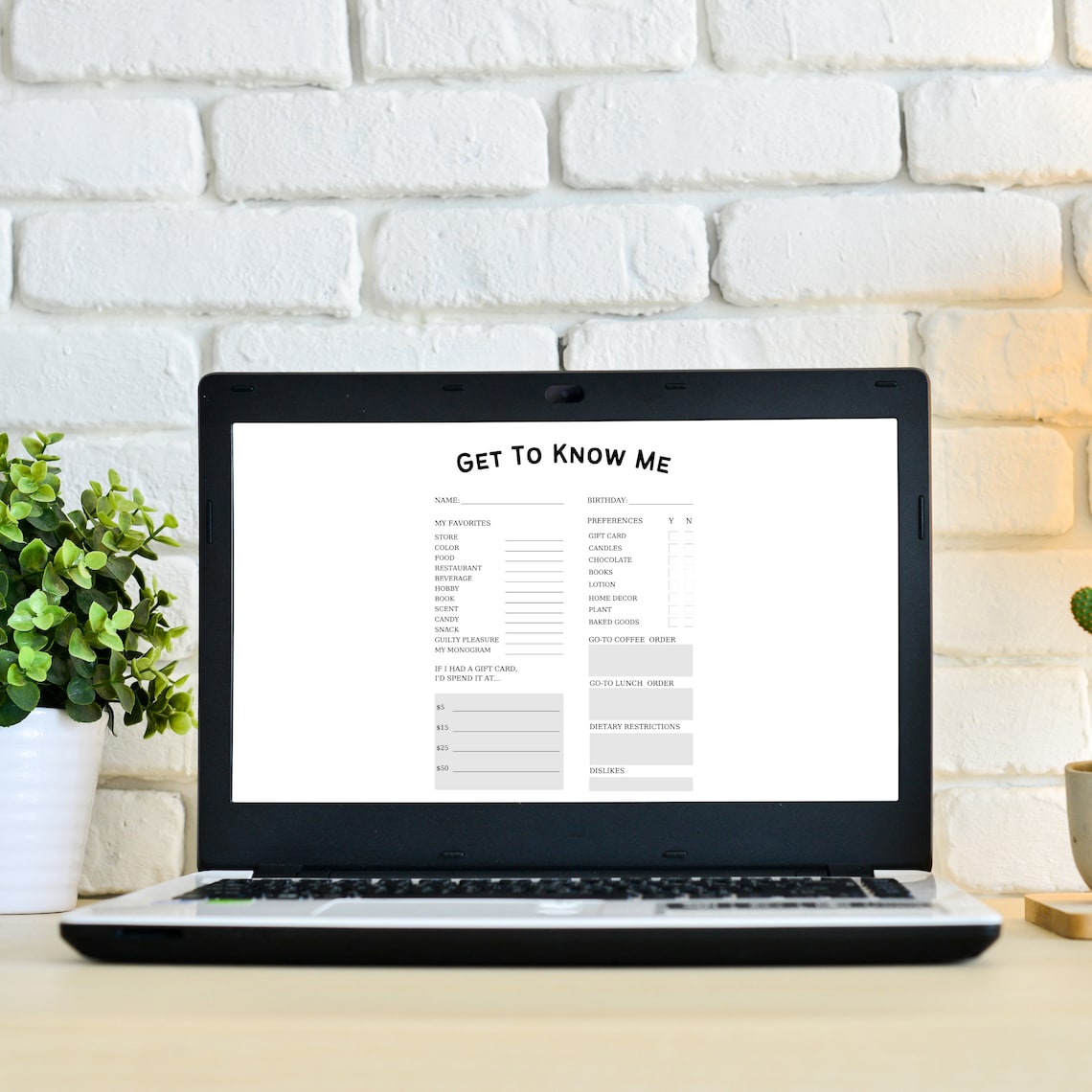 Get to Know Me Survey Template, Editable Canva Blank PDF, Icebreaker ...