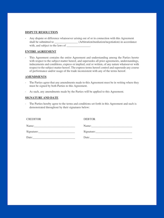 Trading Agreement Template