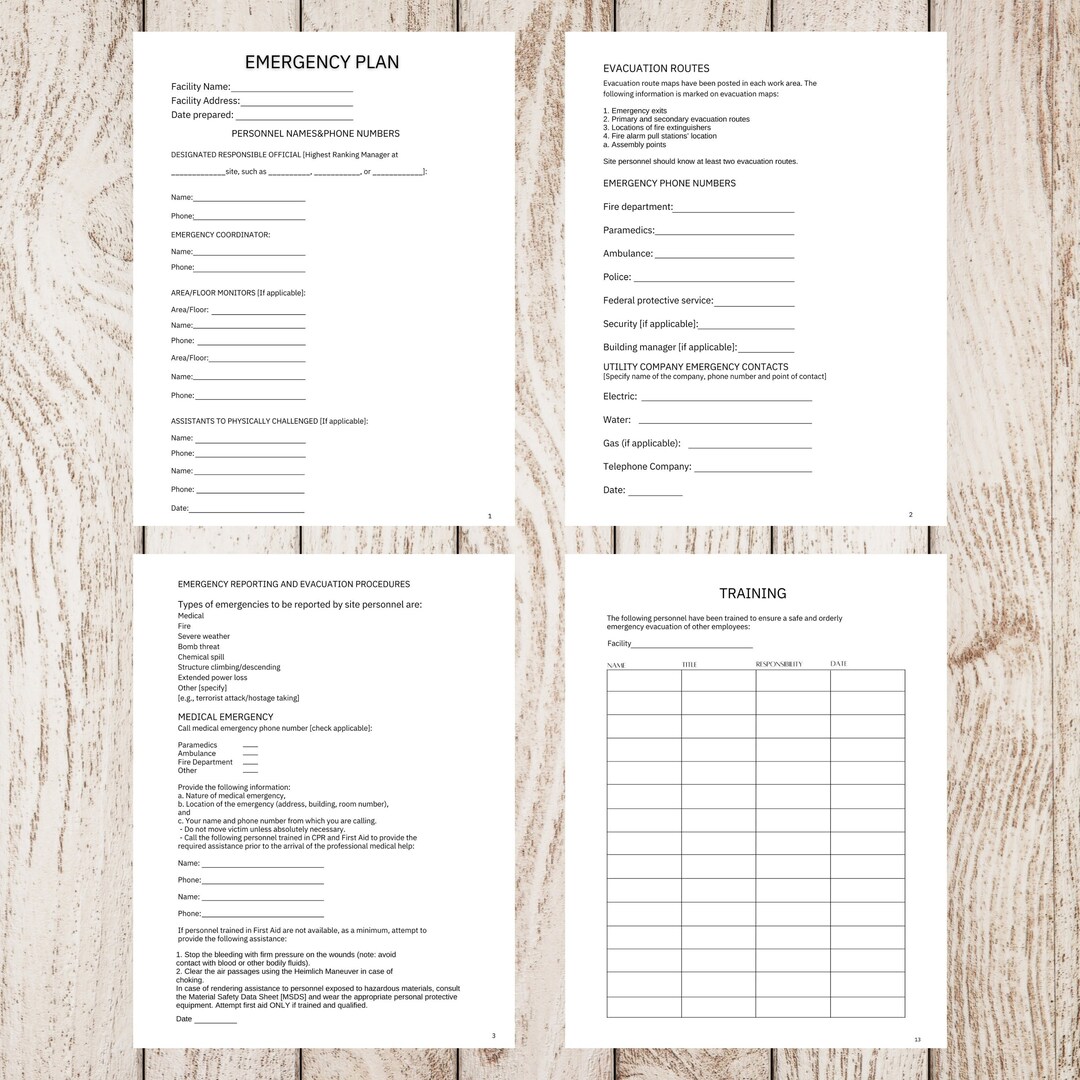 DIY EMERGENCY PLANS, Emergency Binder, Pdf , Canva Template ...