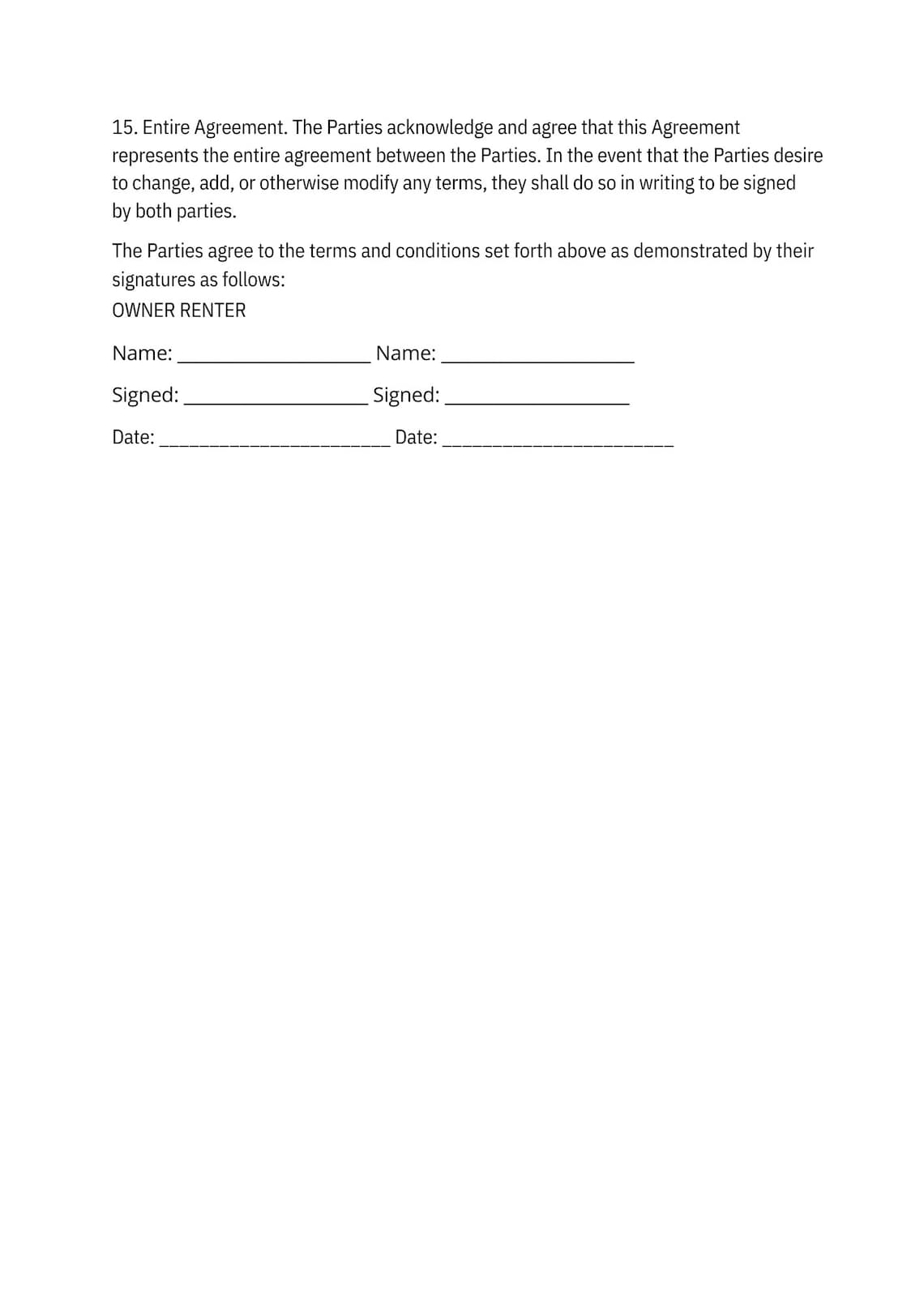 Car Rental Agreement Template: Editable Canva & PDF (instant Download ...