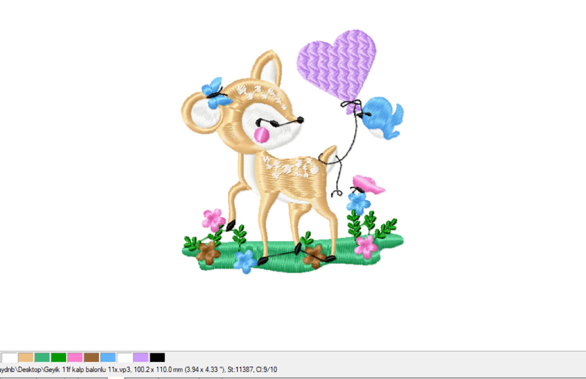 Bambi Pattern/bambi Pattern Embroidery/bambi Embroidery/deer Embroidery ...