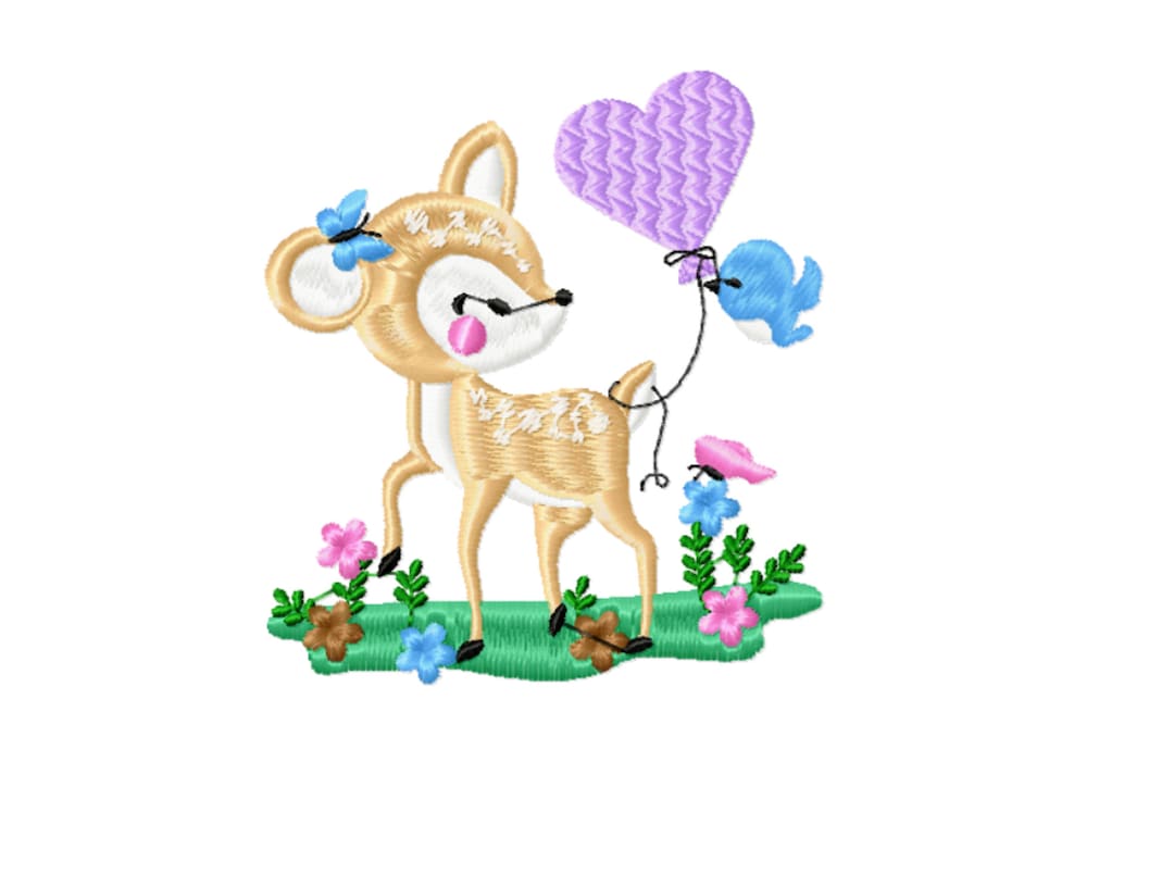Bambi Pattern/bambi Pattern Embroidery/bambi Embroidery/deer Embroidery ...