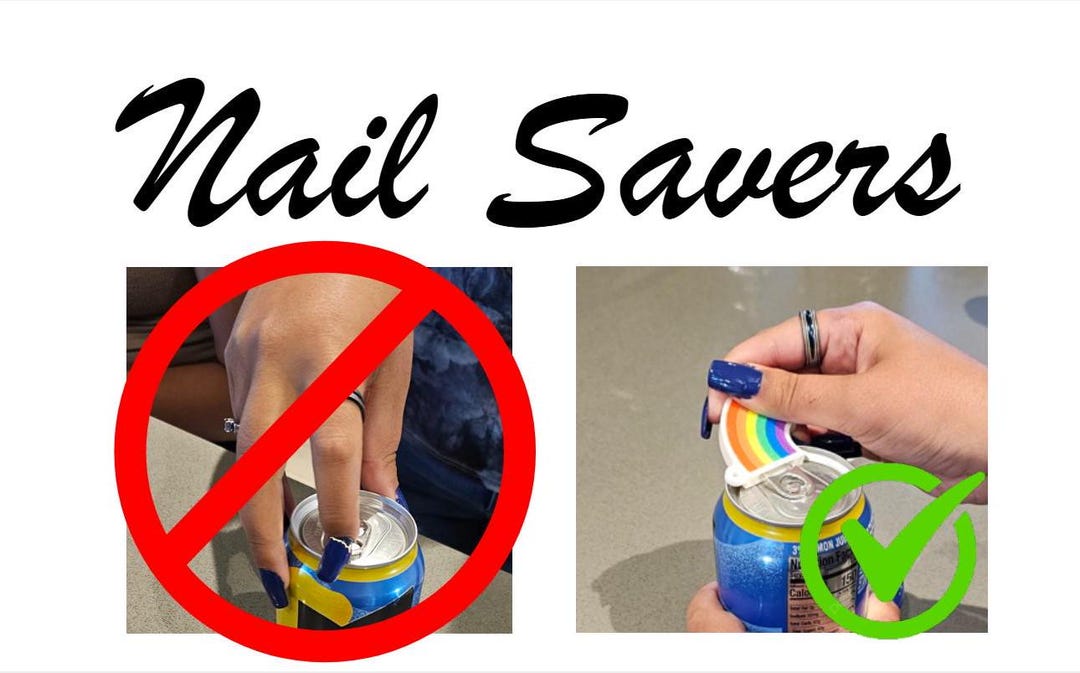 Nail Saver Key Chain-prevent Broken and Chipped Nails When Opening Pop ...