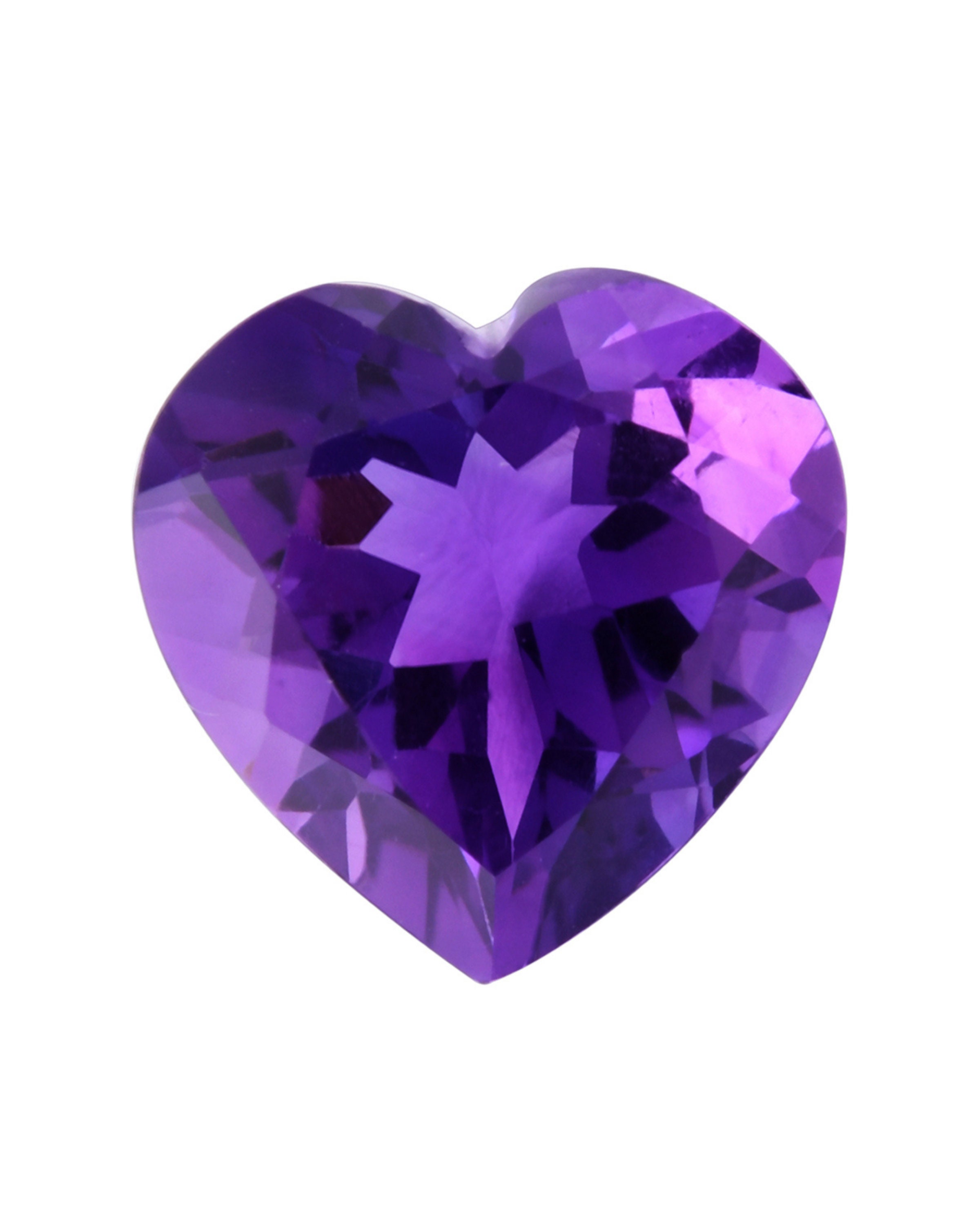 Natural Purple Amethyst Heart Amethyst 6 mm Faceted | Etsy