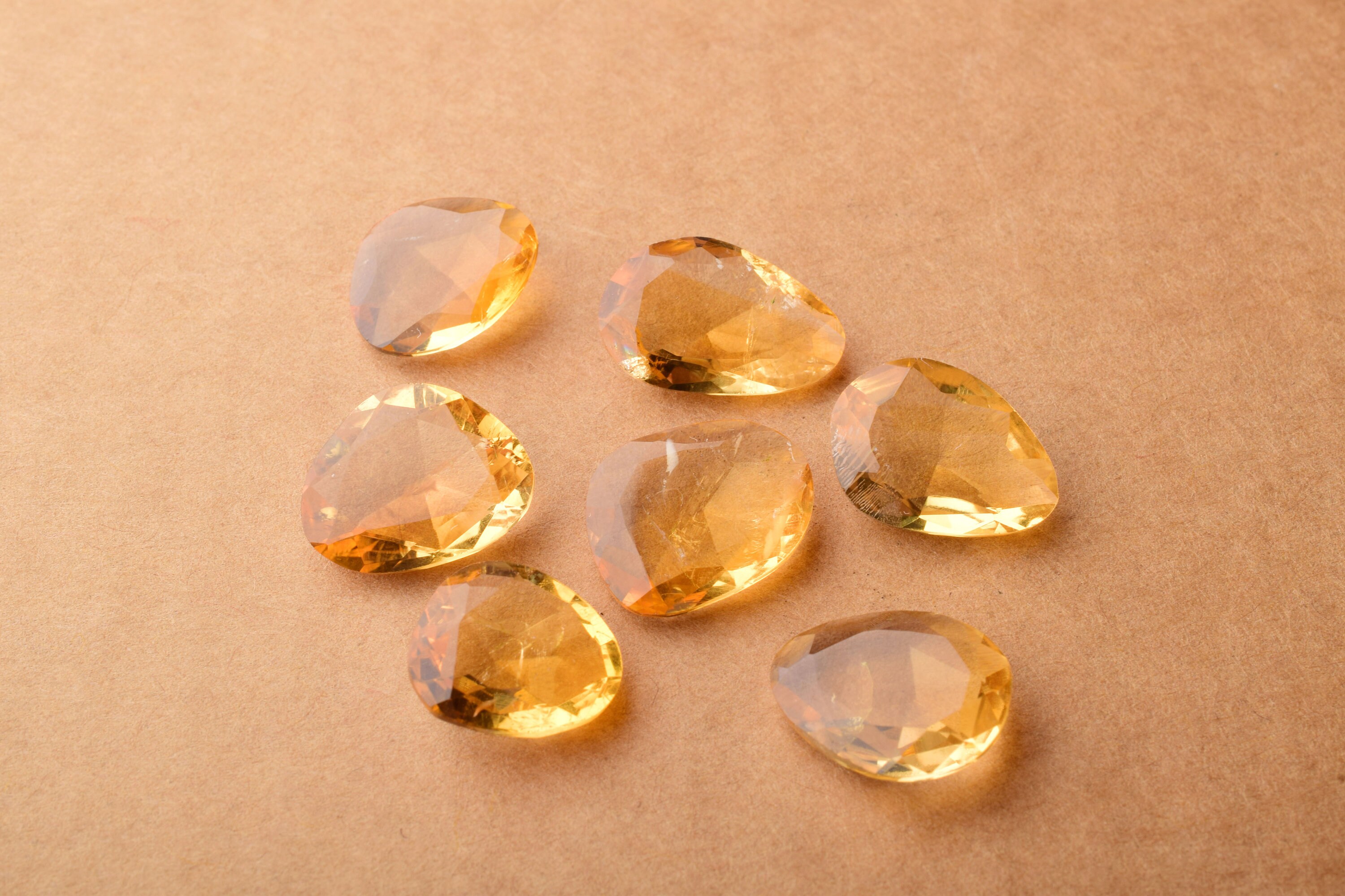 Natural Citrine, Unusual Citrine, Fancy, Faceted Citrine, Cut Stone ...