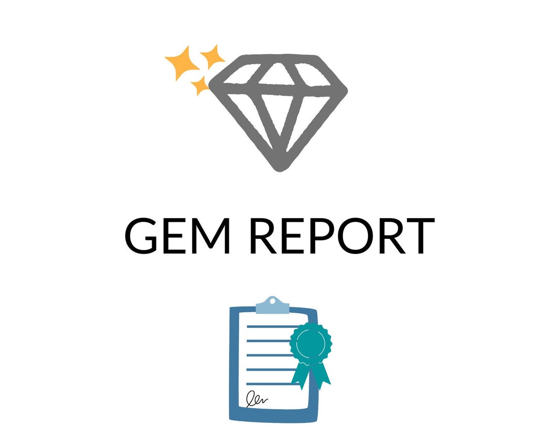 Gem Identification Report / Gemstone Testing Report / Certification - Etsy
