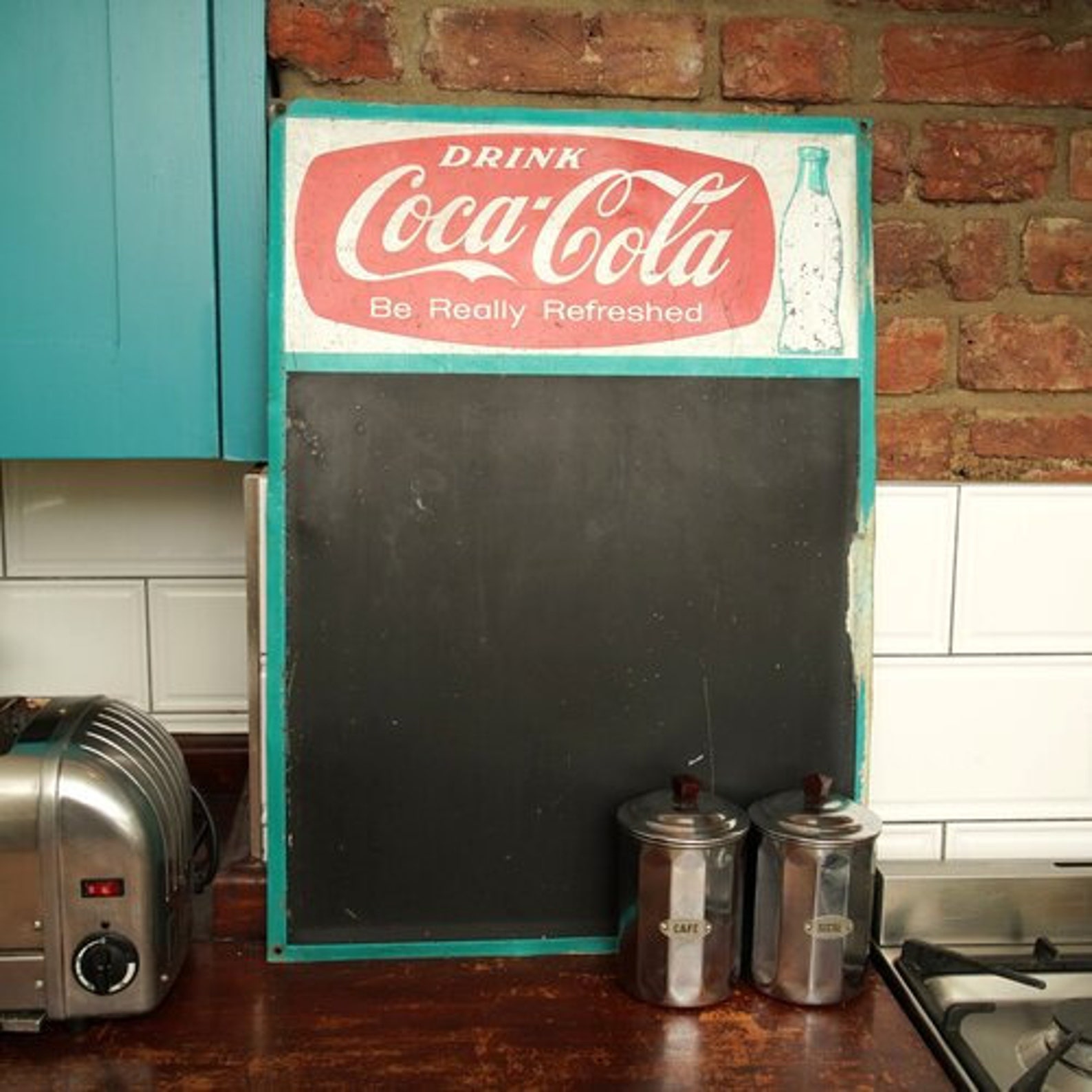Vintage Coca-Cola Advertising Chalkboard | Etsy